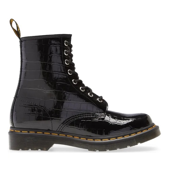Dr. Martens | Shoes | Nwt Dr Martens 46 Patent Croc Embossed Boots ...
